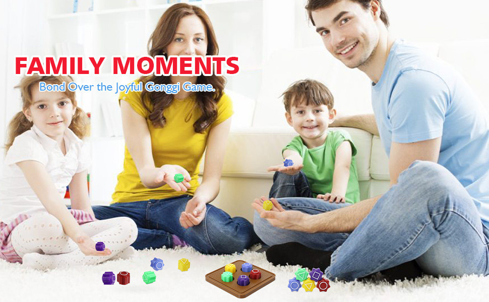 5 sieves Stone Catching Game Korean Folk Game Stone Game Gonggi Set ...