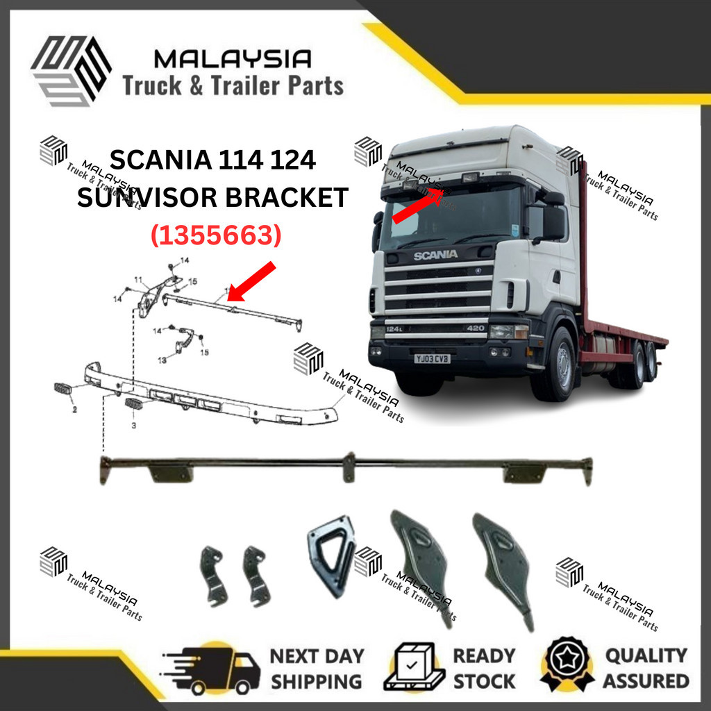 SCANIA 114 124 SUNVISOR BRACKET SET (1355663) | Shopee Malaysia