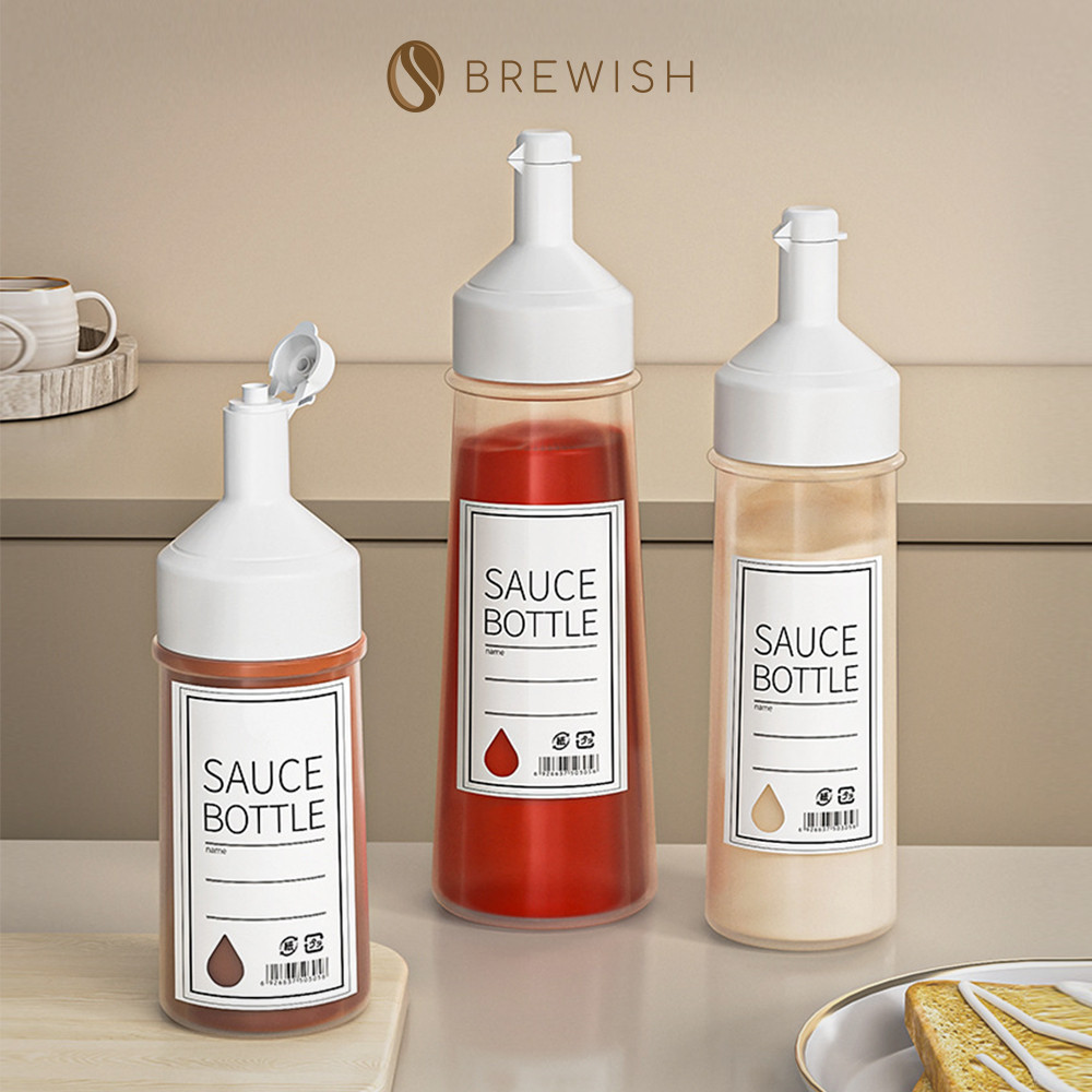 BREWISH Sauce Squeezer Syrup Mustard Ketchup Condiment Sauce Bottle ...