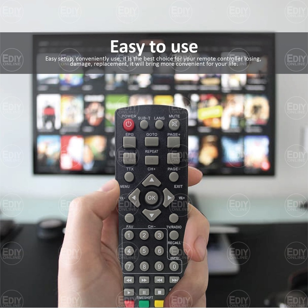【𝐅𝐑𝐄𝐄 𝐁𝐀𝐓𝐓𝐄𝐑𝐘 𝐀𝐀𝐀𝐗𝟐】T2 REMOTE CONTROL ONLY DVBT2 Digital Channel ...