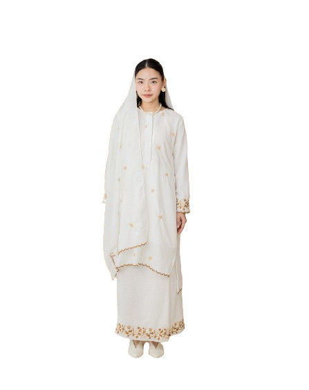 Laima Kurung Ameera + FREE Selendang | Baju Kurung Sulam Klasik Raya ...