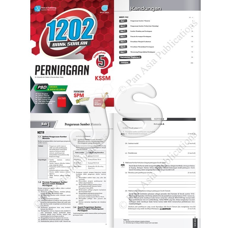 1202 QUESTION BANK / 1202 BANK SOALAN FORM 4 - 5 BUKU LATIHAN SPM KSSM ...