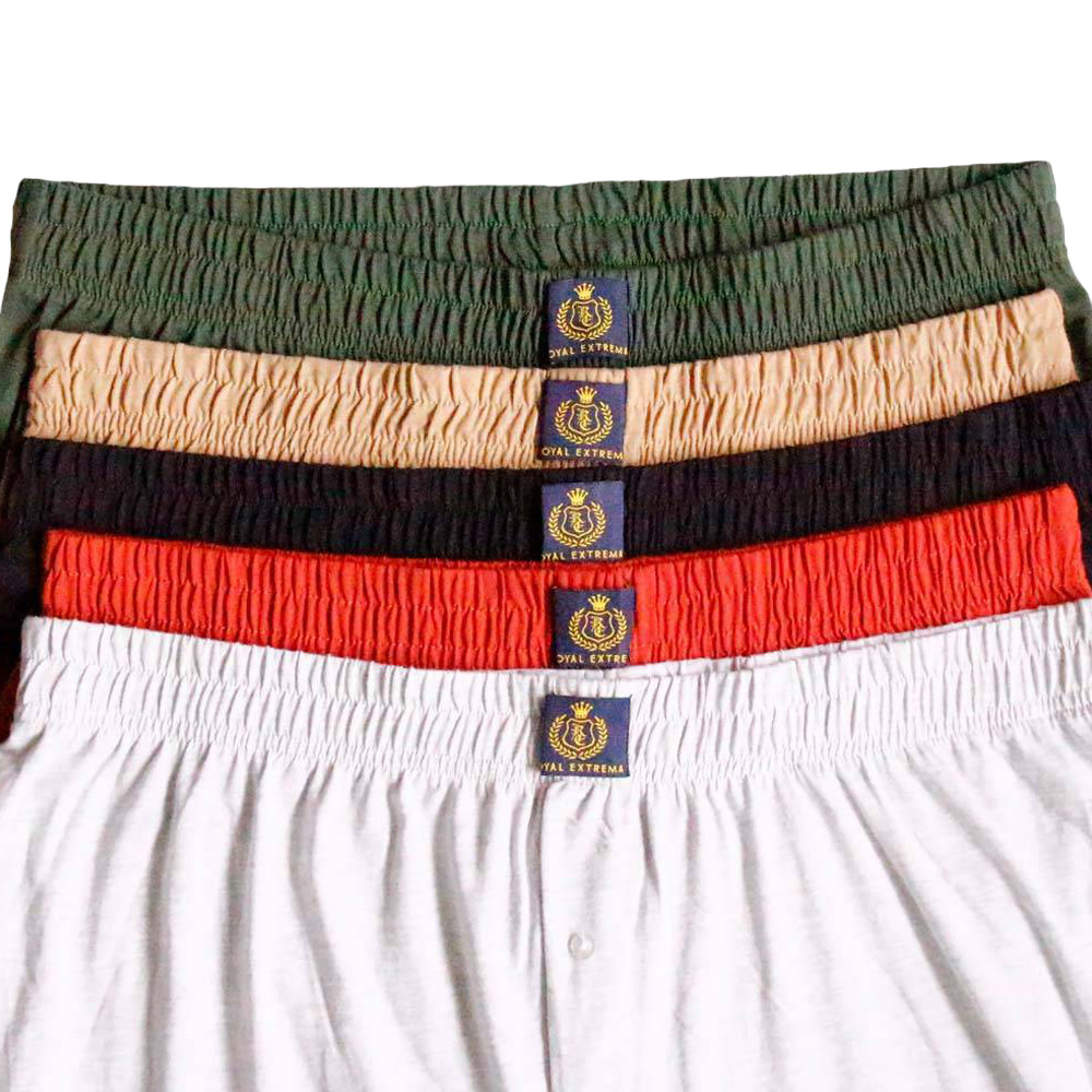 ROYAL EXTREMA Plus Size Knit Loose Boxer Cotton Underwear REB5007 Big ...