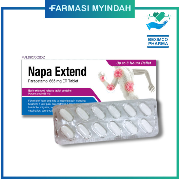 Napa Extend Paracetamol 665mg | Shopee Malaysia