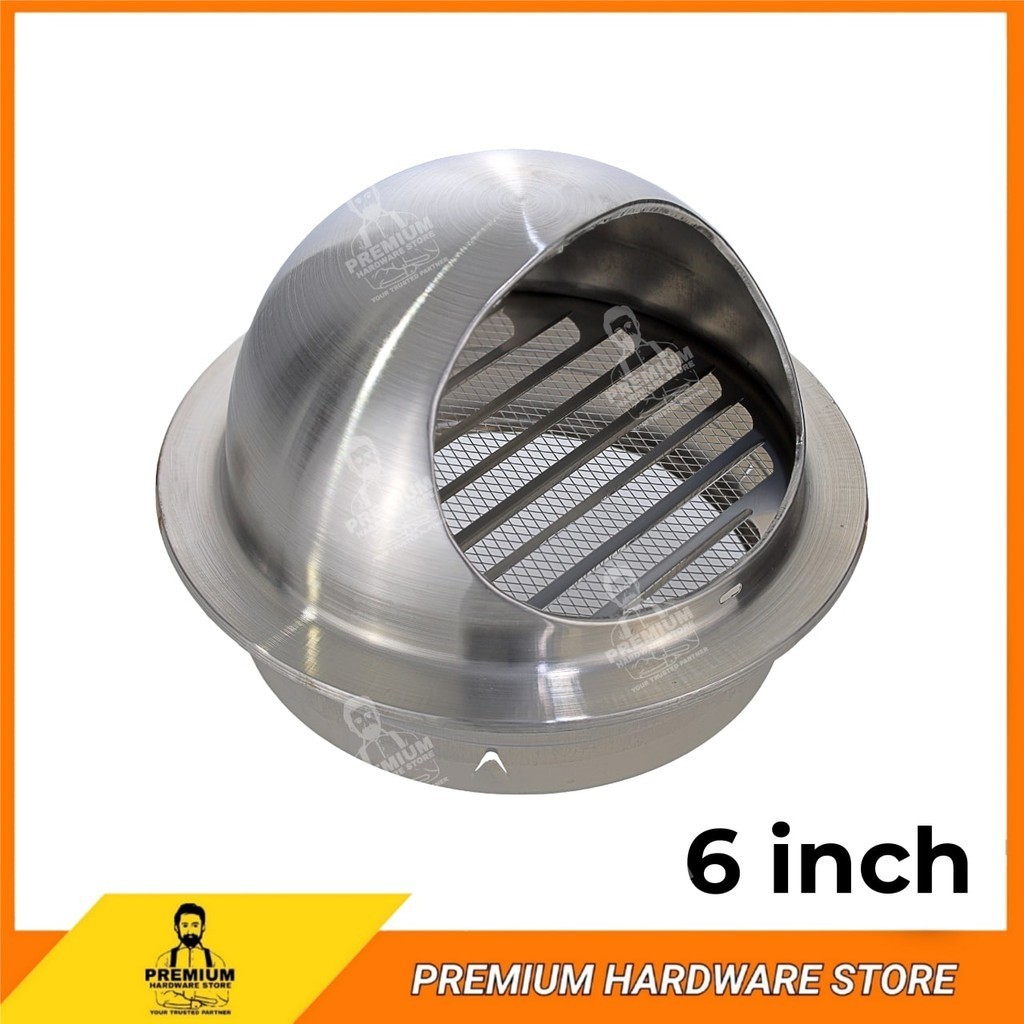 Stainless Steel Ducting Cap 6 Inch Ventilation Hood Ducting Cap Cooker ...