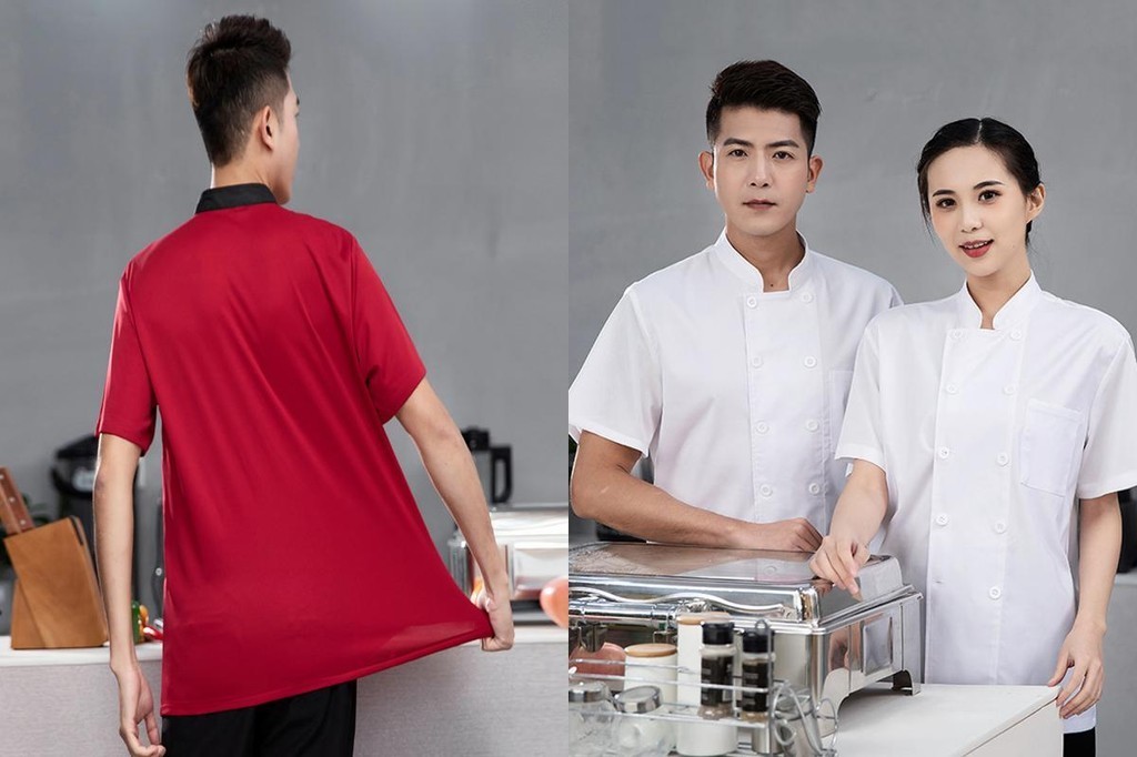 Mesh Back Chef Attire Unisex Chef Uniform Breathable Chef Jacket for ...