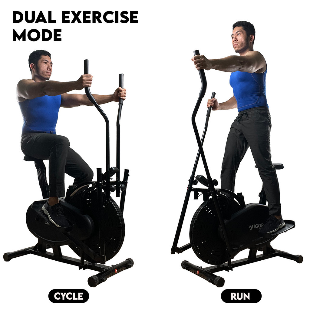 Vigor Fitness Elliptical Trainer / Orbitrac 2-In-1 Cross Trainer Bike ...