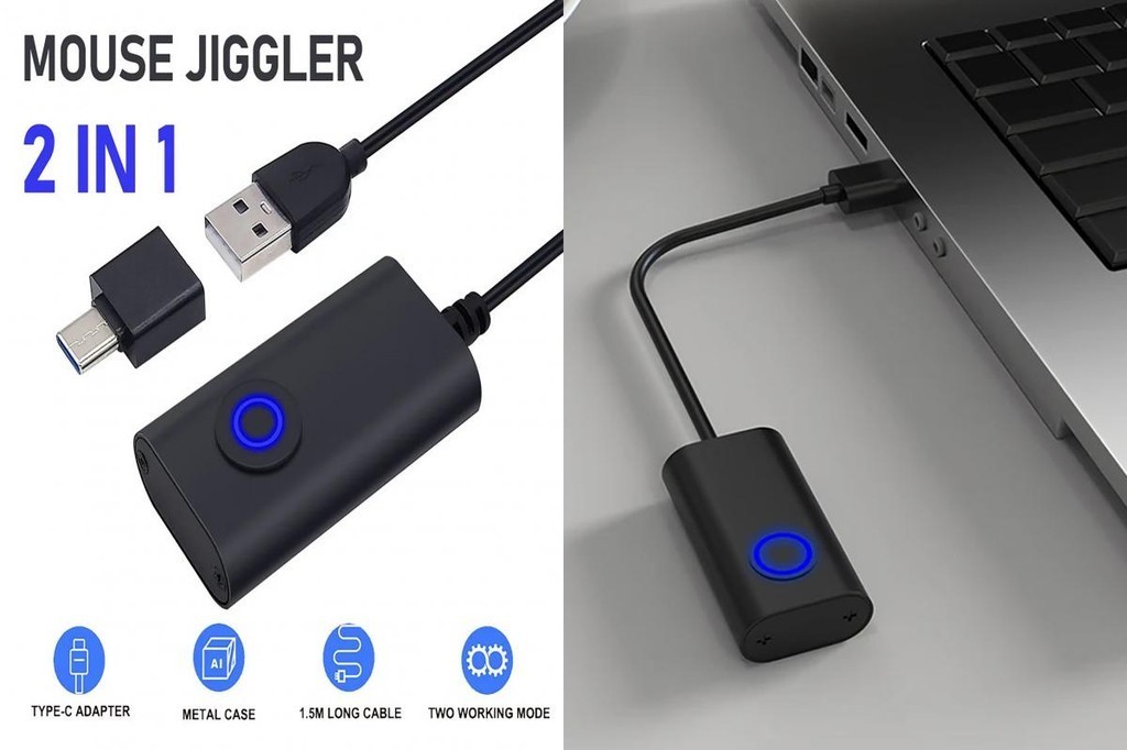 KA* Usb Mouse Mover Virtual Mouse Controller Usb Type-c Mouse Jiggler ...