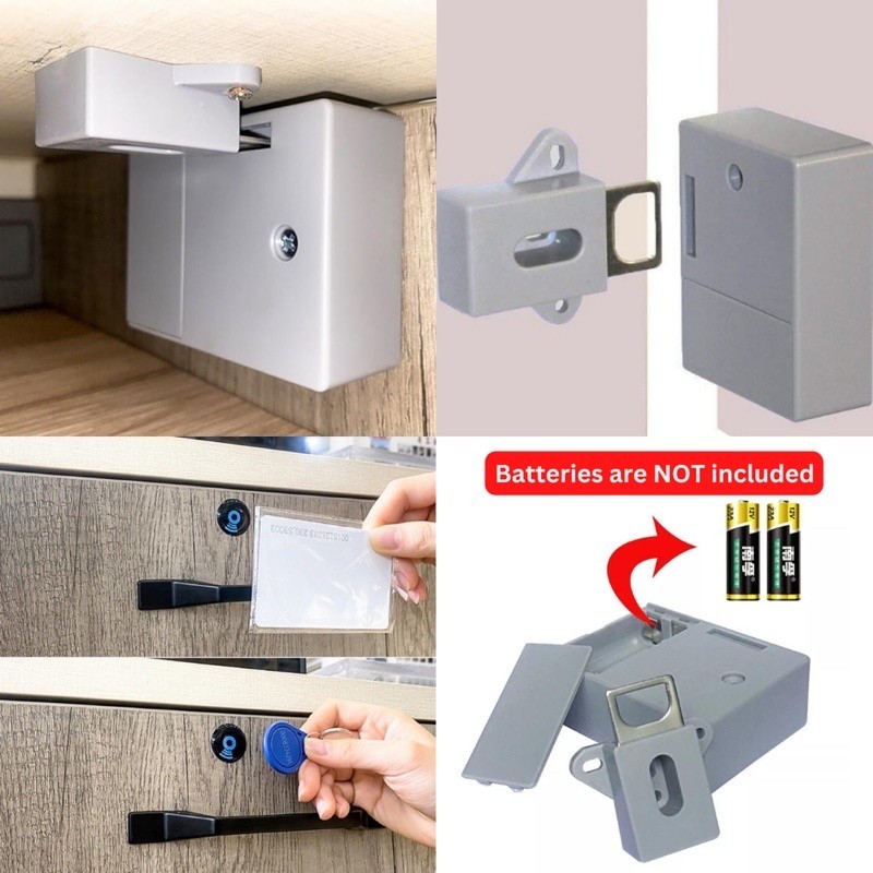 Cabinet Lock Adhesive Hidden Drawer Lock Shoe Cabinet Wardrobe Bathroom ...