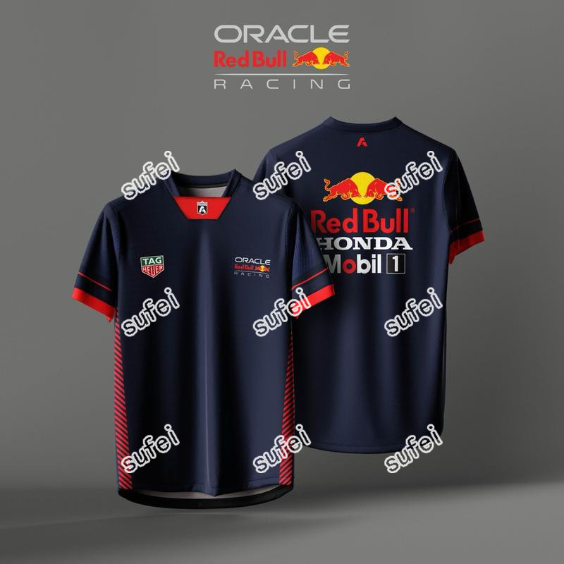 sufei NFL PREMIUM JERSEY RED BULL F1 NAVY BLUE LYCRA Quick Dry Baju ...