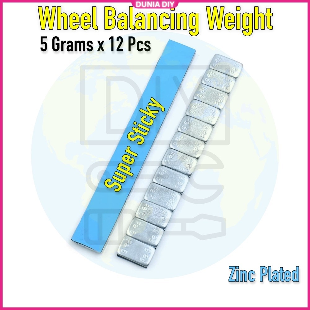 Tyre Wheel Balancing Weight FE 5g*12 Per Strip (60g) Batu Timbang Sport ...