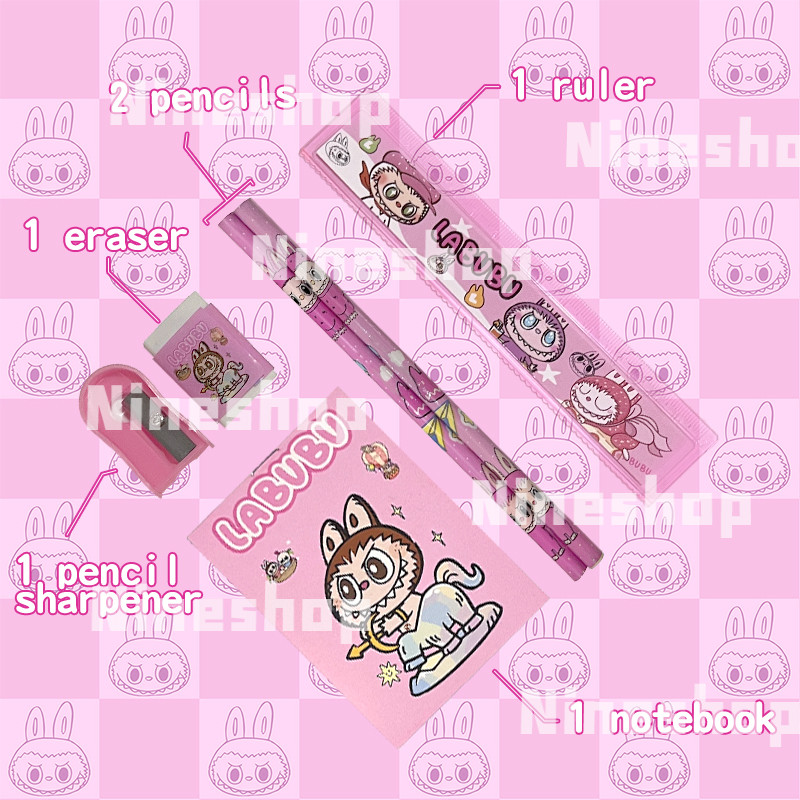Alat Tulis Capybara Labubu Stationery Set For Students Kids Birthday ...