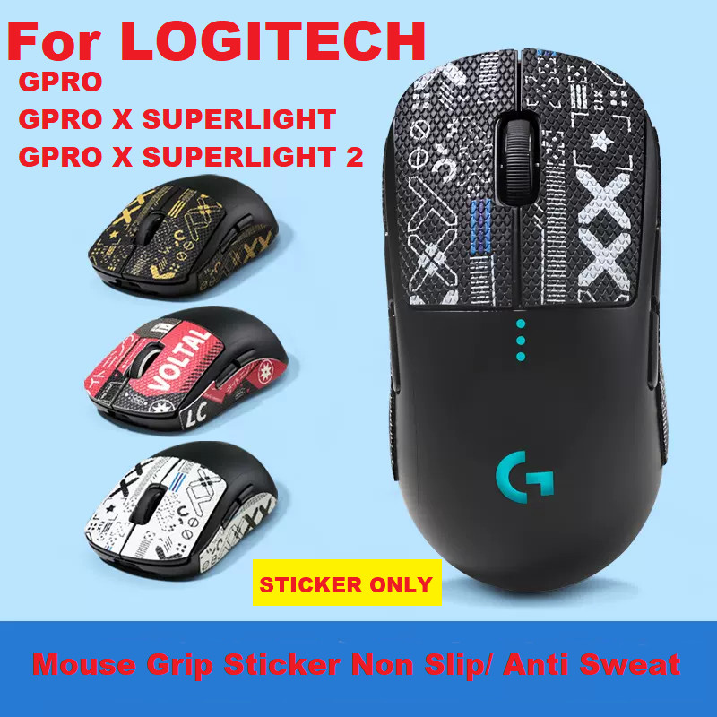 Mouse Grip Tape Skate Sticker Non Slip/ Anti Sweat For Logitech G Pro X Superlight GPW Gaming ...
