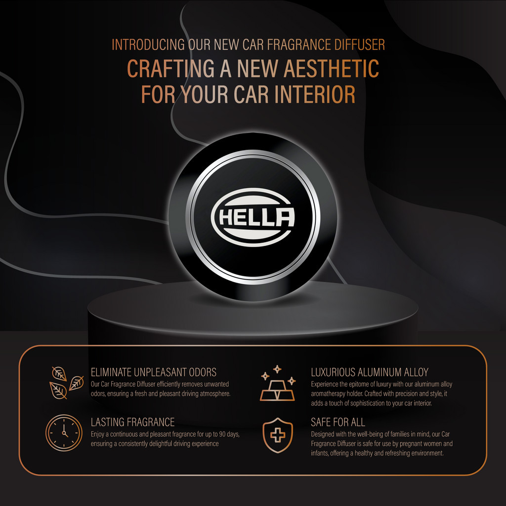 HELLA Fragrance Diffuser (Starter Kit & Refill Packs) Pewangi Kereta Car Perfume car Air ...