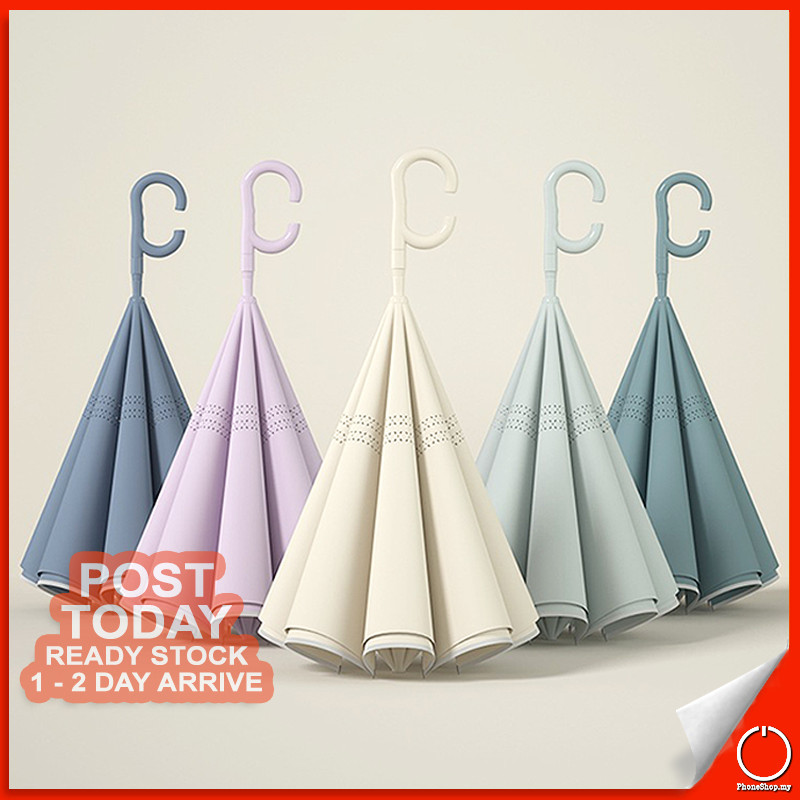 𝐒𝐀𝐅𝐄𝐓𝐘 𝐑𝐄𝐅𝐋𝐄𝐂𝐓𝐈𝐎𝐍 C Shape Automatic Inverted Umbrella Upside Down ...