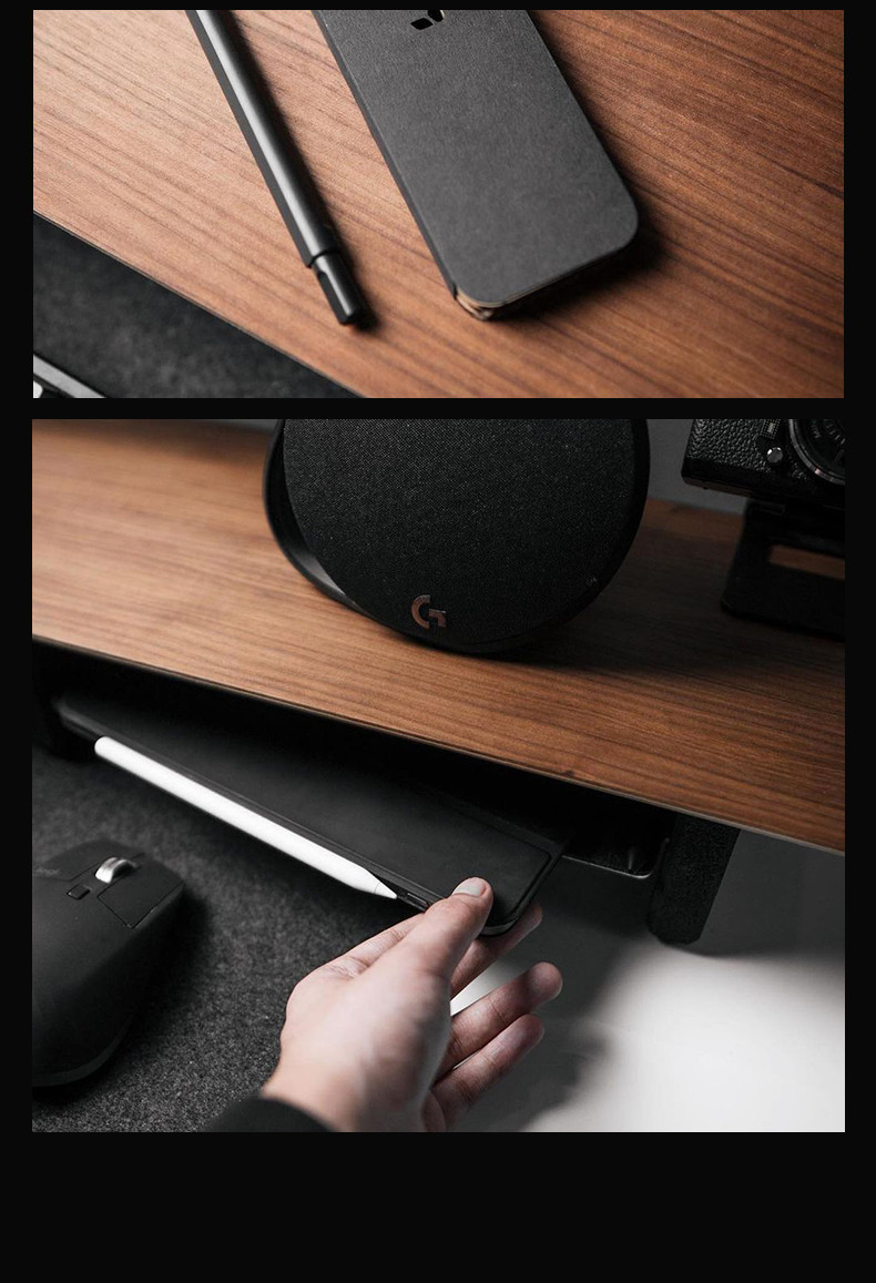 Monitor Heightening Rack Solid Wood Desktop Screen Base Bracket Walnut ...