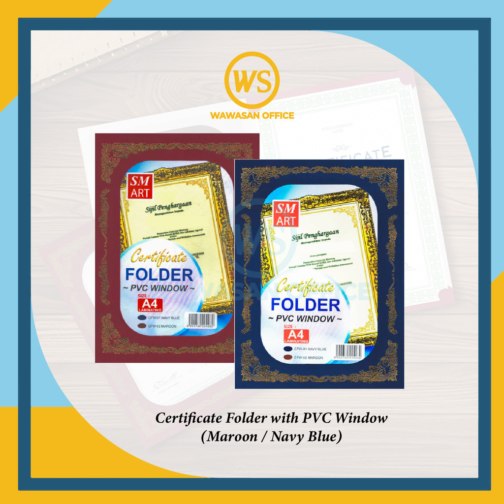 Certificate Folder with PVC Window / Folder Sijil Folder / File Sijil ...