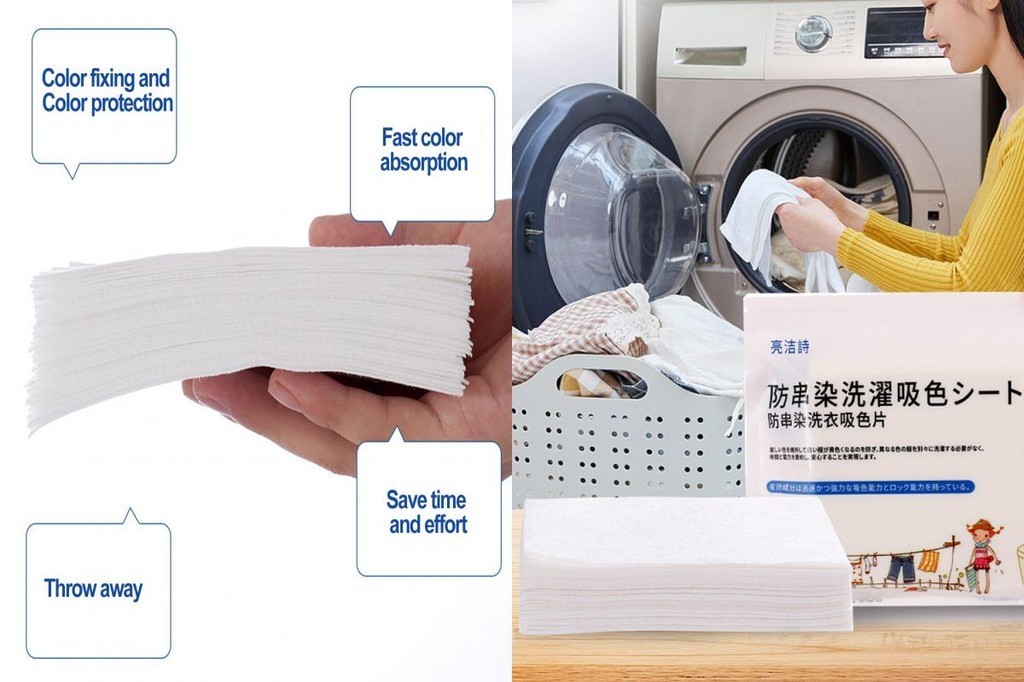 [Ready stock] Color Laundry Sheet Color Grasper Sheet 50pcs Color ...