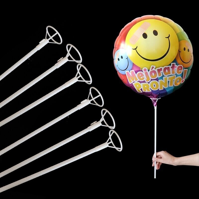 33cm Balloon Stick Big Rod For Bobo Balloons Plastic Rod Thick Ribbon ...