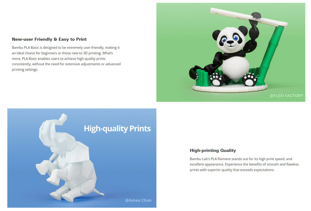 Bambu Lab PLA Basic Filament 1KG 1.75mm Spooless with RFID Eco Friendly ...