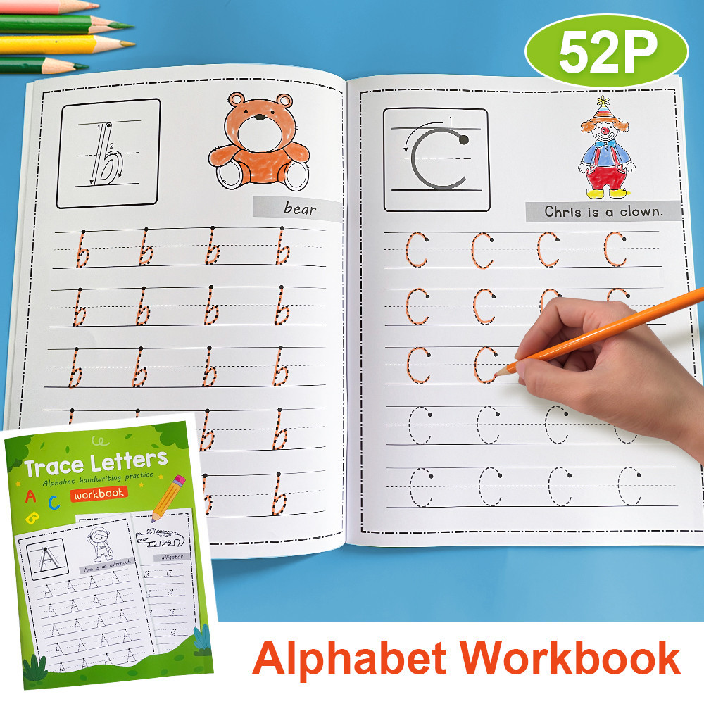 Trace Letters: Alphabet Handwriting Practice workbook for kids ...