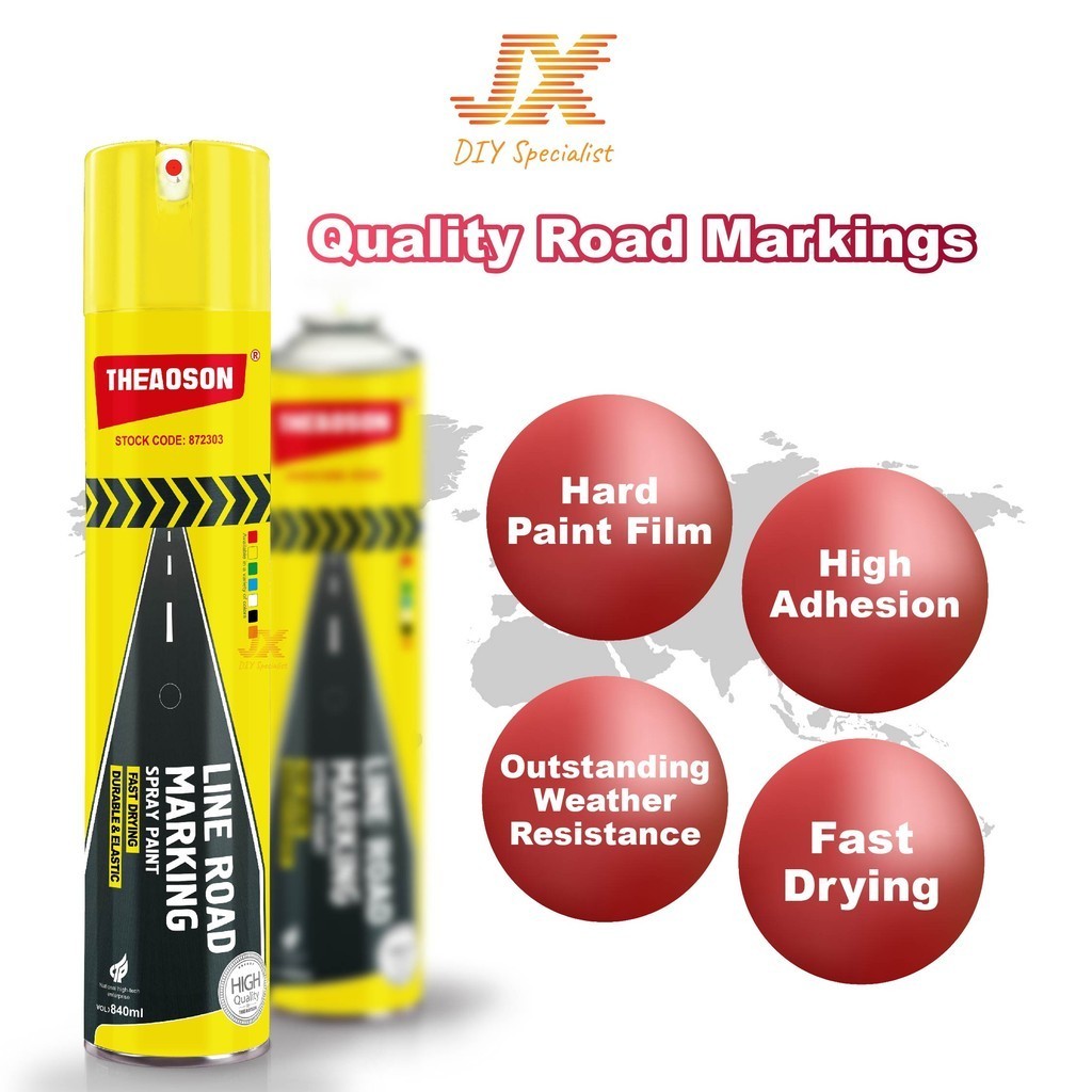 THEAOSON Road Marking Spray Paint Stripe Line Marking Road line Paint ...