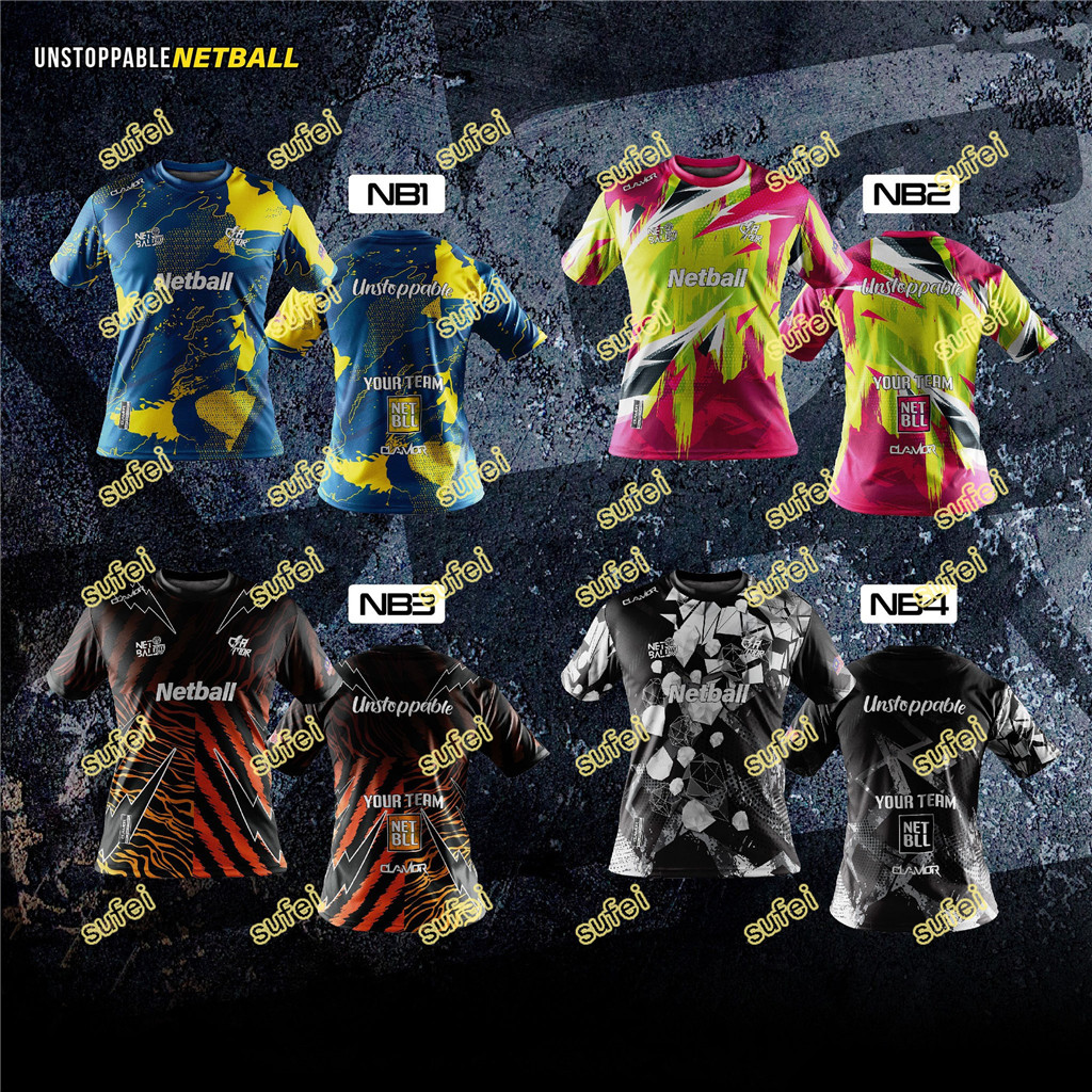 Sufei New Design baju Full Sublimation Malaysian Women's Netball Team ...