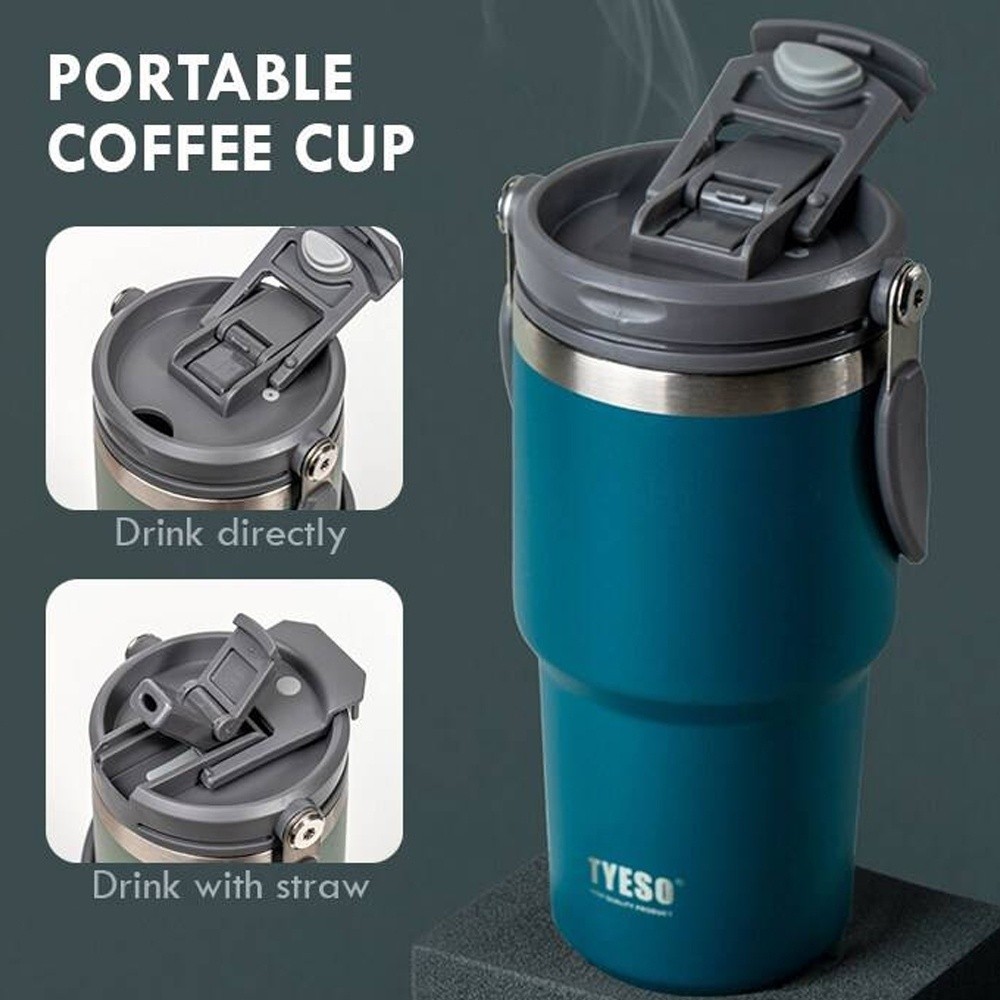Original 900ml Tyeso Vacuum Insulated Tumbler Hot And Cold Thermoflask ...