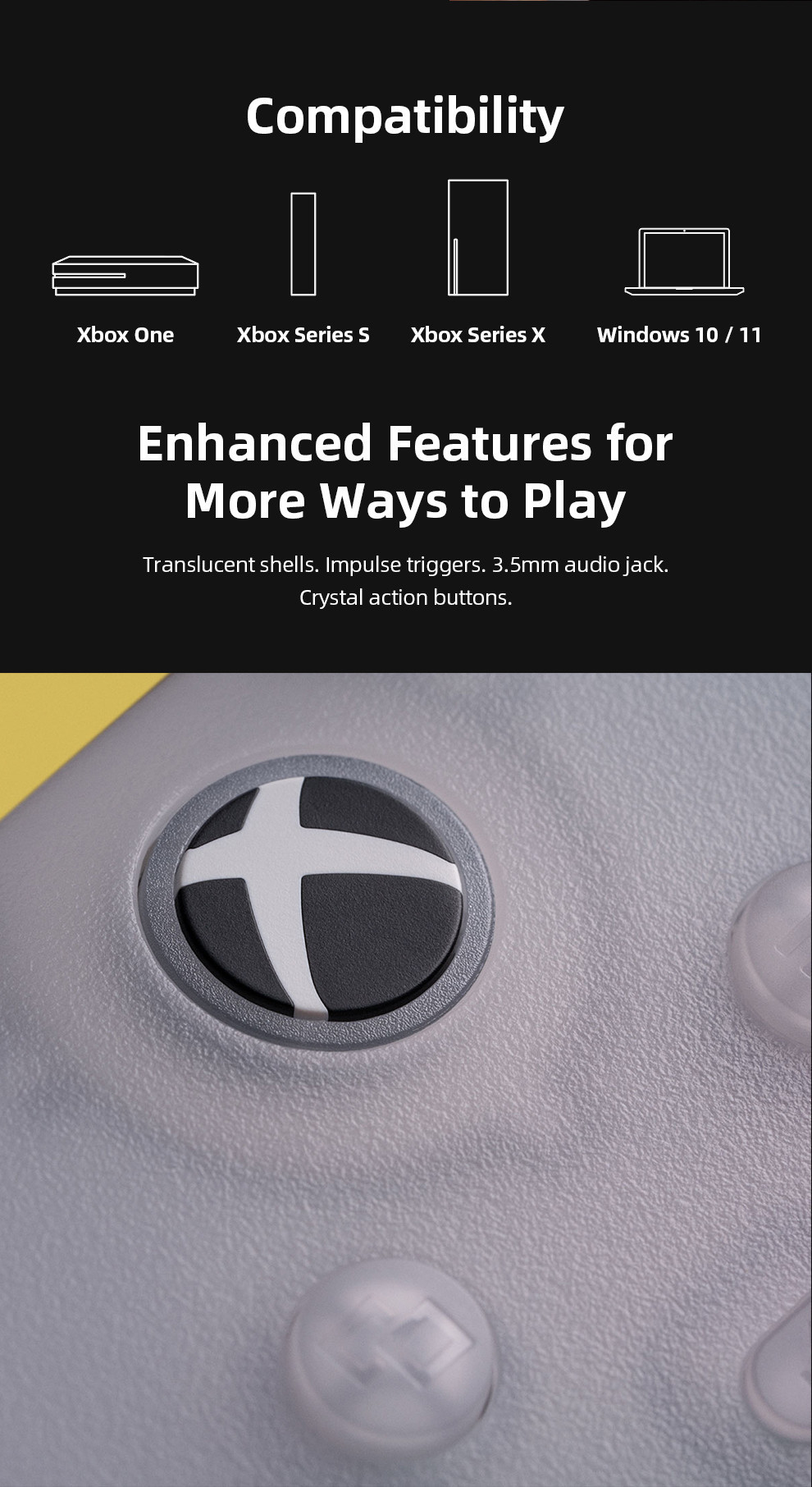 8bitdo Ultimate Mini Wired Controller For Xbox Hall Effect Joysticks And Triggers For Xbox