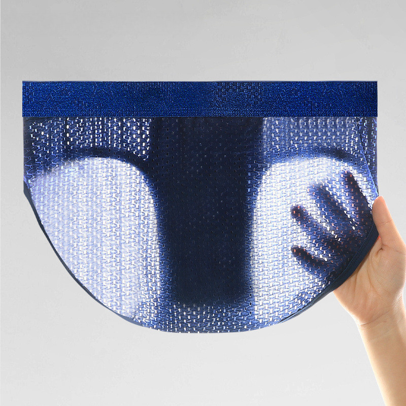 Men Fashion U-Convex Inner Crotch Separation Breathable Ice Silk ...