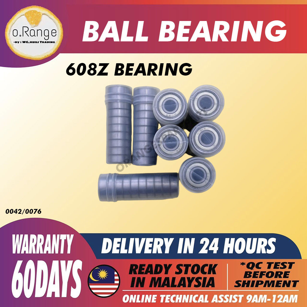 608Z BALL BEARING SKATEBOARD WHEEL BEARING ROLLER FAN BEARING SCOOTER ...