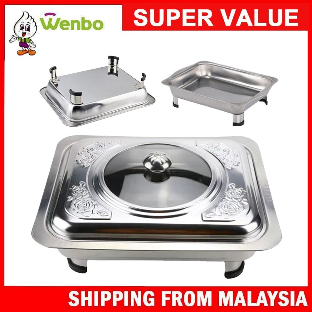 Wenbo Multifunctional Stainless Steel Dinner Tray Household Dish Tray ...