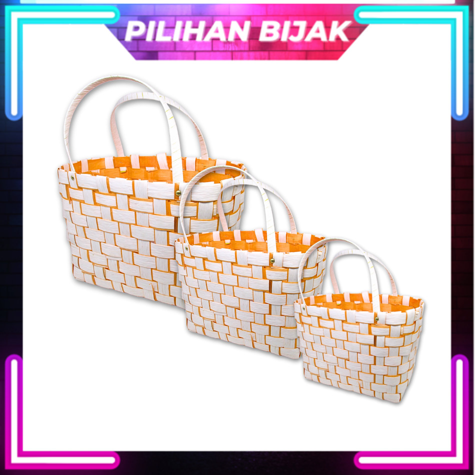 Handmade Basket Rattan Raga Rattan Basket Hamper Bakul Hamper Bakul ...