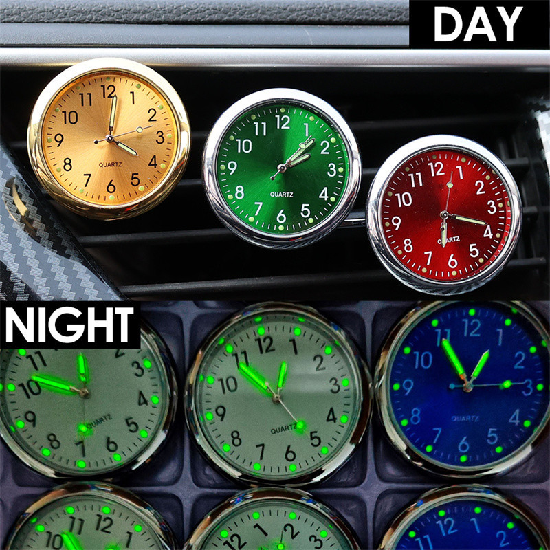 Car Mounted Air Outlet Clock,Mini Quartz Car Dashboard Clock,Stick on ...