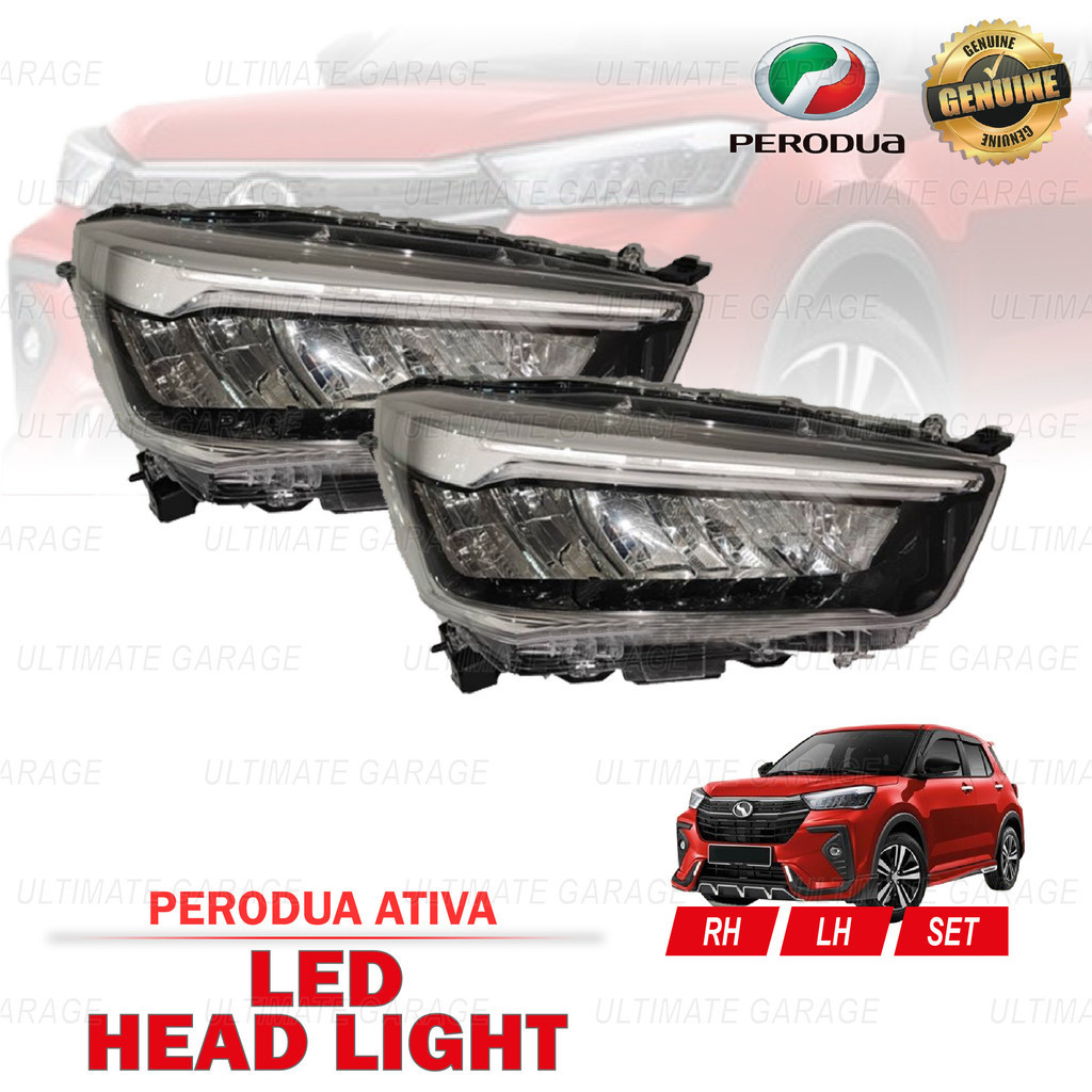 ORIGINAL PERODUA ATIVA LED HEAD LAMP HIGH SPEC LOW SPEC RIGHT & LEFT 1 ...