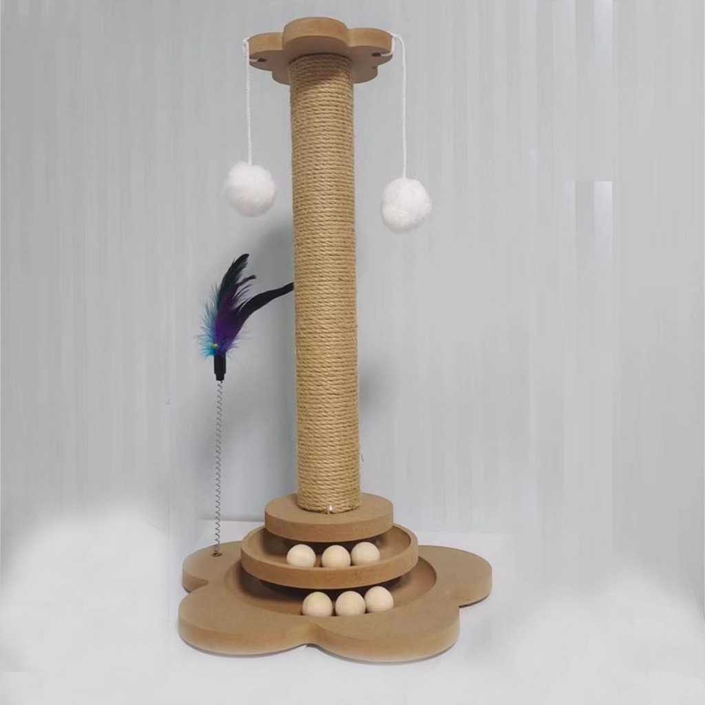 Ready Stock MDF Platform Cat Scratcher Post Board Cat Scratching Post ...