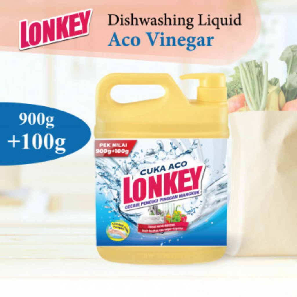 LONKEY Dishwashing Liquid 1.8kg Aco Vinegar / Aloe Vera / Anti ...
