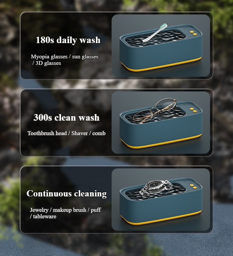 Ultrasonic Cleaning Machine Washing Jewelry Eyeglass Glasses Cleaner ...