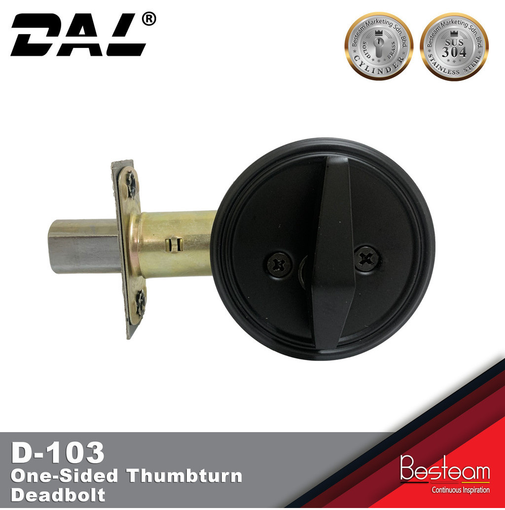 DAL D-103 One-Sided Thumbturn Deadbolt Lock | Shopee Malaysia