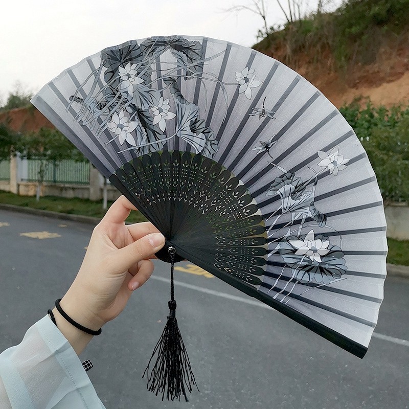 Retro Hand Fans Foldabe Design Handheld Fan Classic Chinese Style Hand ...
