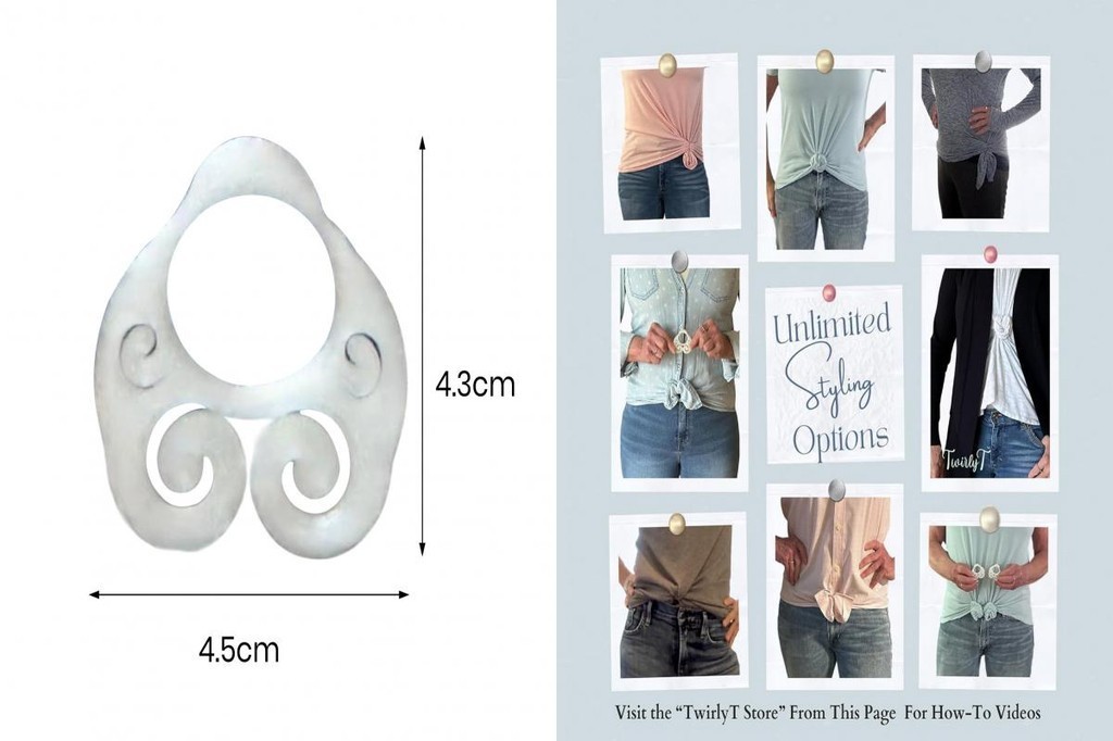 Fairystore| Versatile Styling Shirt Clip Cozy Knit Top Accessory ...