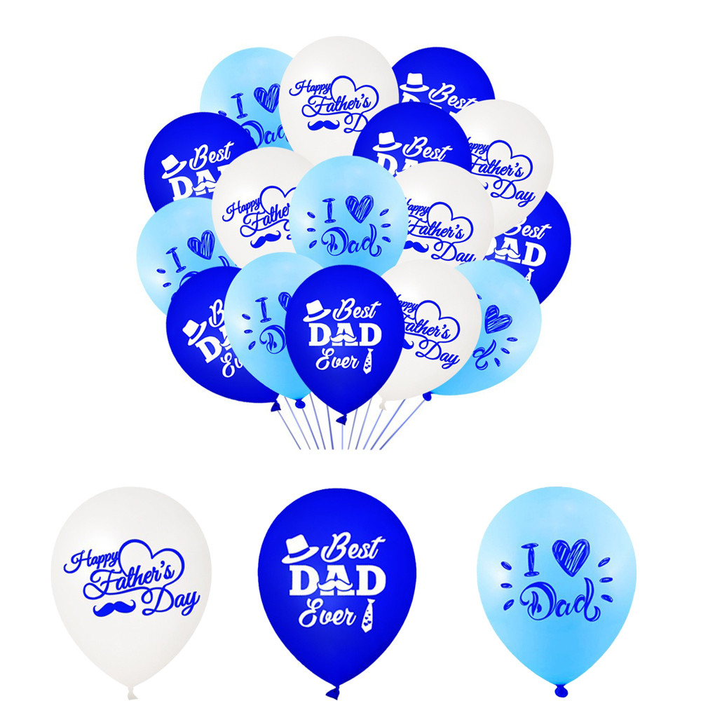 Happy Father's Day Balloon Set 12inch Father's Day Latex Balloon Best ...