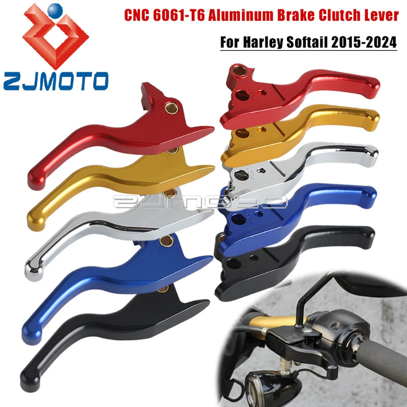 2-3 Finger Brake Clutch Lever Hand Control Levers For Harley Fat Bob ...