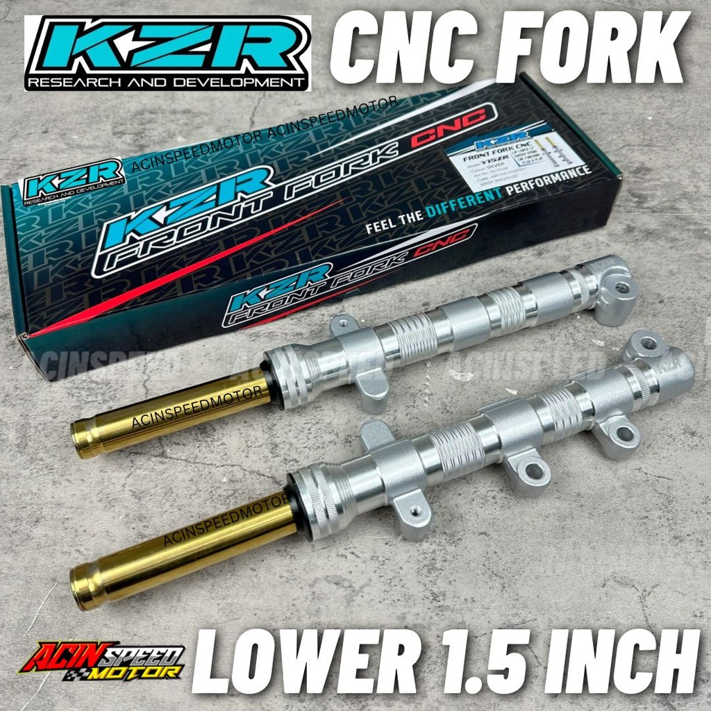 KZR CNC FORK LAY SILVER GREY/ Y15ZR Y16ZR LC135 4S V8 / RSX150/ SYM ...