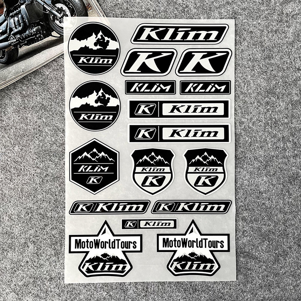 BMW R1200GS Trunk Sticke KLIM Tailbox Helmet Decoration 40th ...