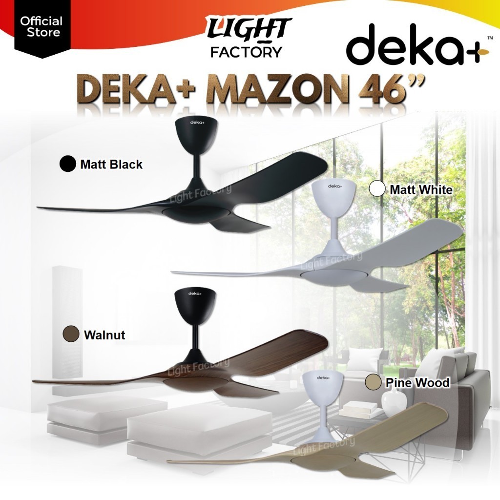 🔥2024 NEW🔥DEKA+ MAZON 46'' 56'' 3 Blades DC Motor Ceiling Fan 24 Speeds ...