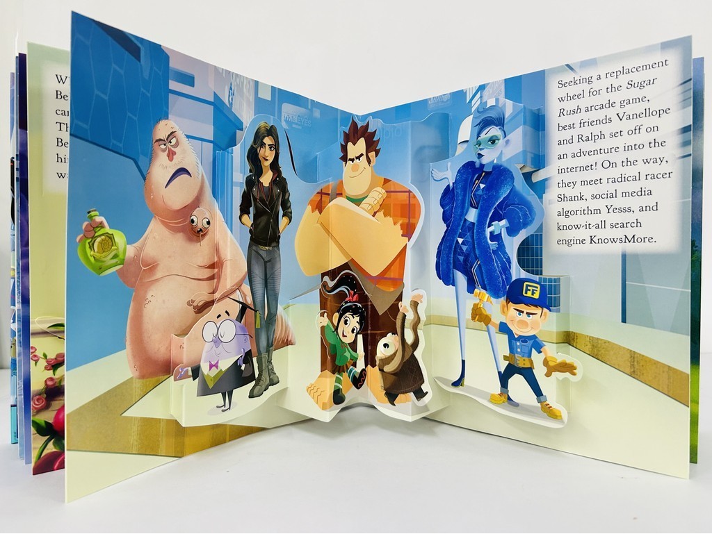 Disney Deluxe Pop Up Story Book For Kids To Read With Amazing Heroines ...