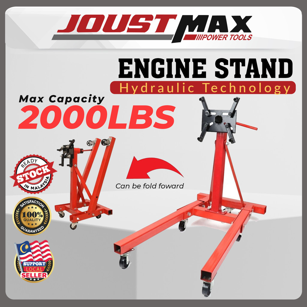 ES919 2000LBS Heavy Duty Engine Stand Fix Type Car Service Enjin Kereta ...