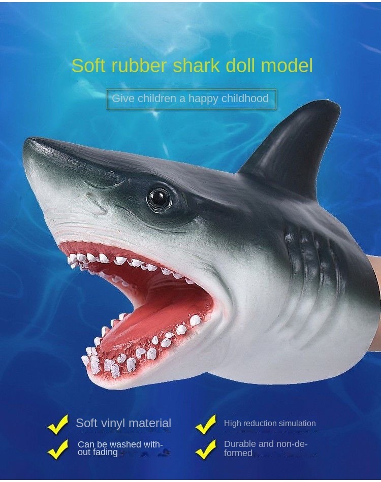 1PC cartoon simulation cute shark role-playing props/game party props ...