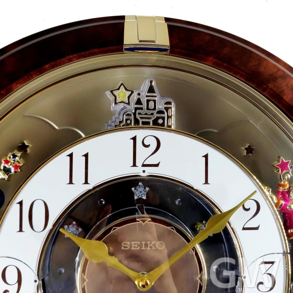 100% ORIGINAL SEIKO Melodies in Motion Brown Wall Clock QXM333 (QXM333B ...